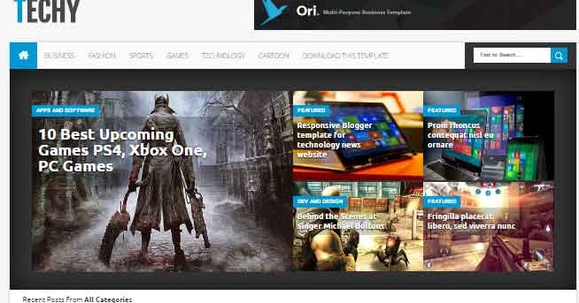 Techy Blogger Template