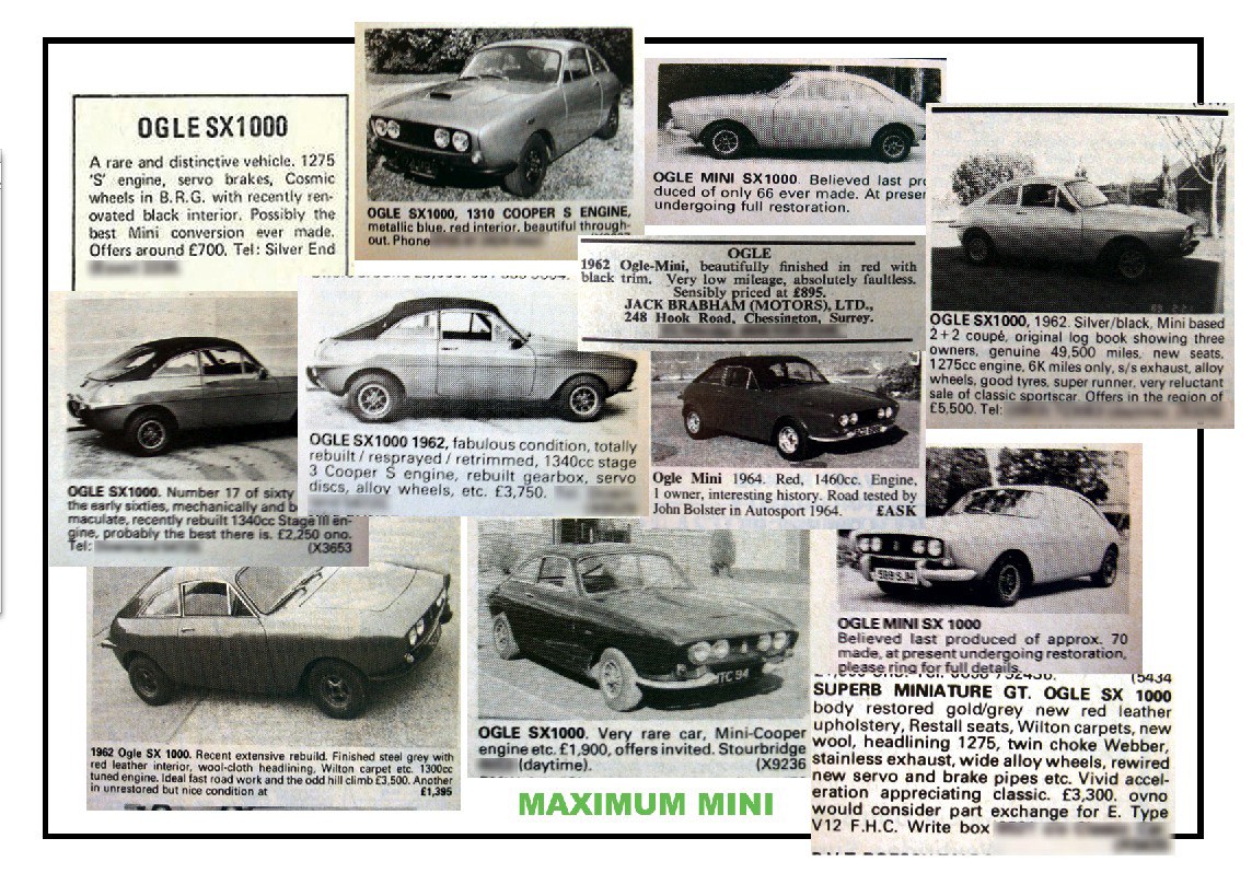 Maximum Mini: Ogle SX1000 prices over the years