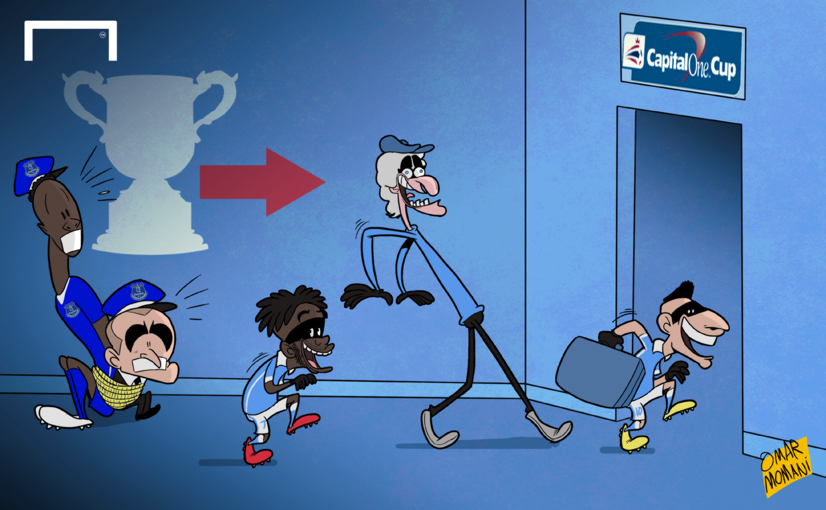 Omar Momani cartoons: Manchester City into the League Cup final
