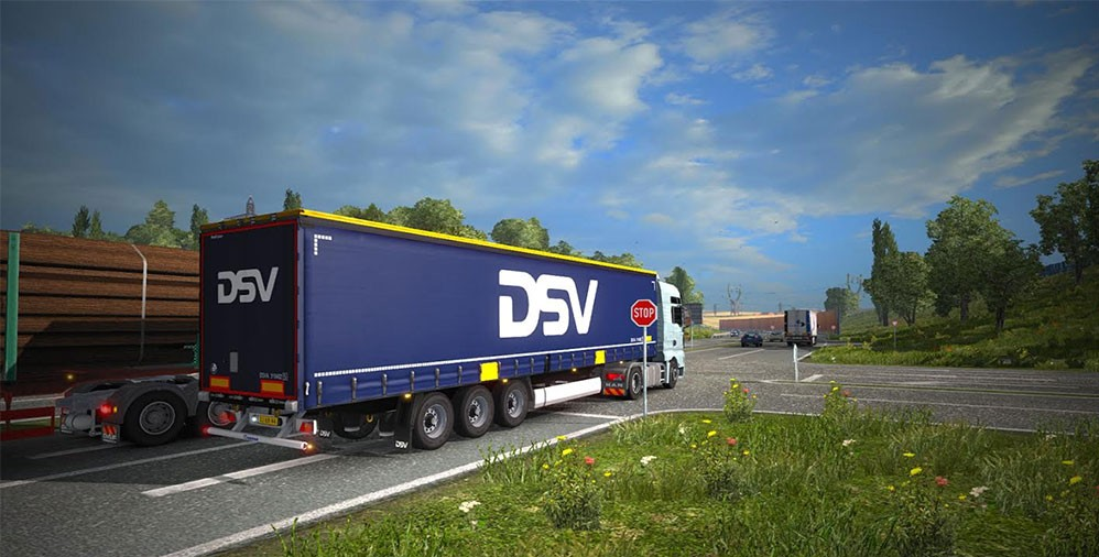 Euro Truck Simulator 2 Bulgaria: DSV skin pack