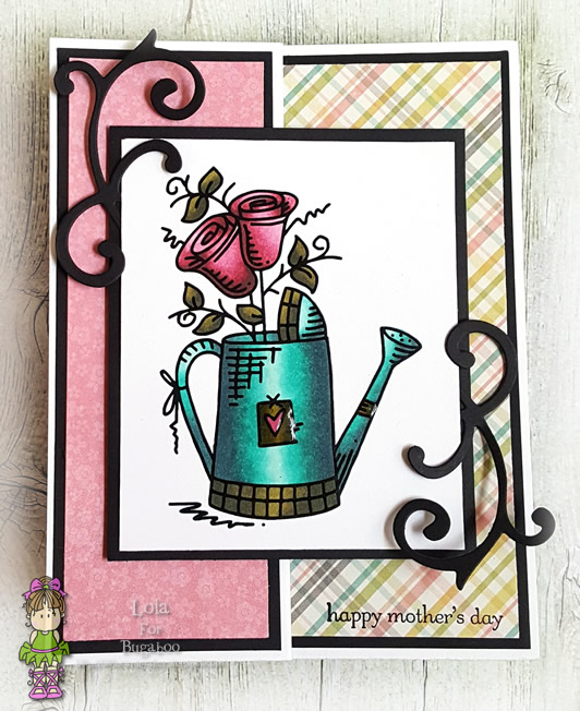Little Card Maker: Rose Watering Can Mother's Day card