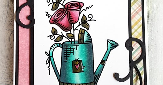 Little Card Maker: Rose Watering Can Mother's Day card