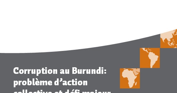 Burundi - Agence BUJUMBURA News: La corruption au Burundi: problème d ...
