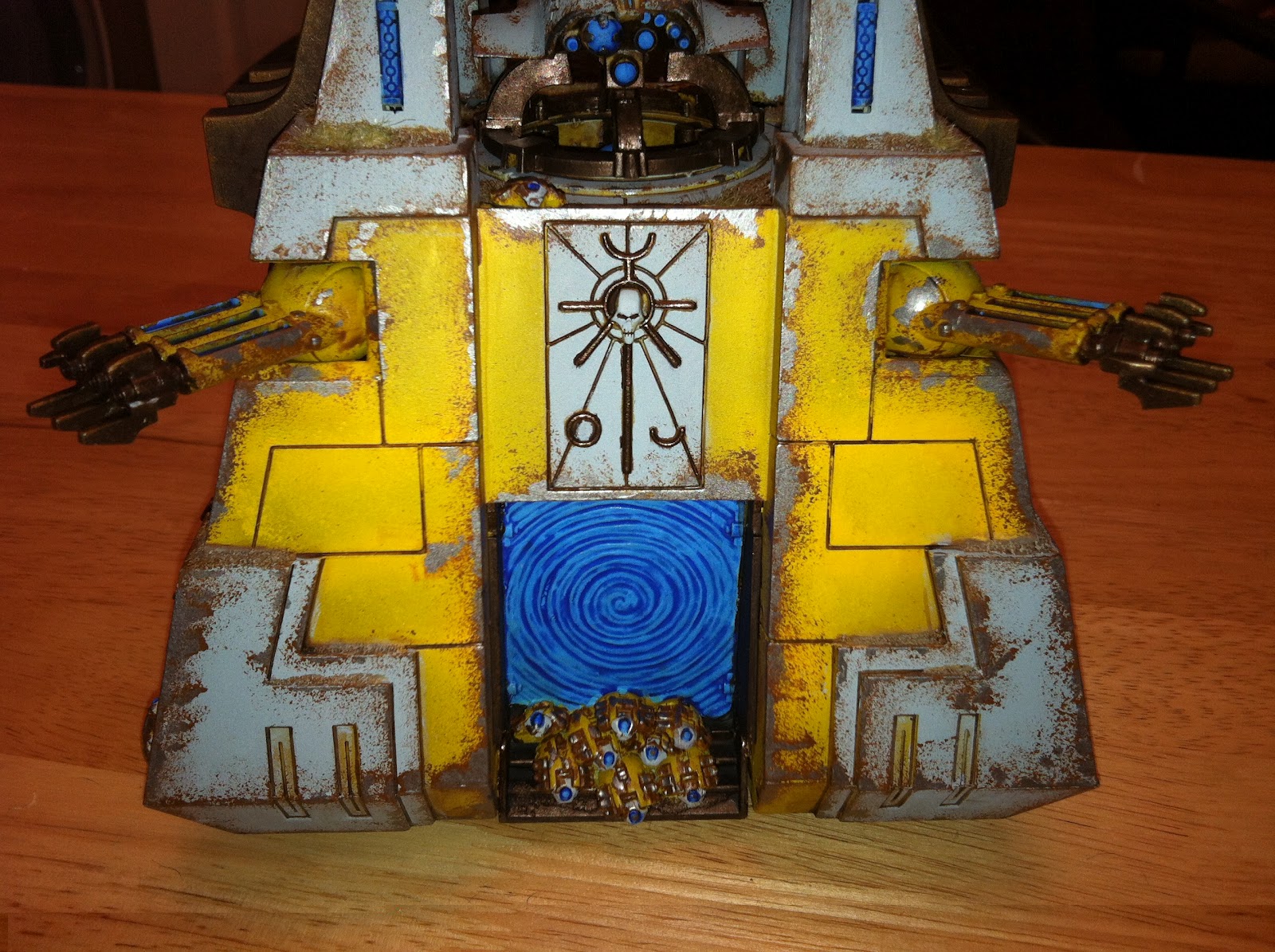 Dark Future Games: Necron Monolith Conversion Painted! The Yellow Crons ...