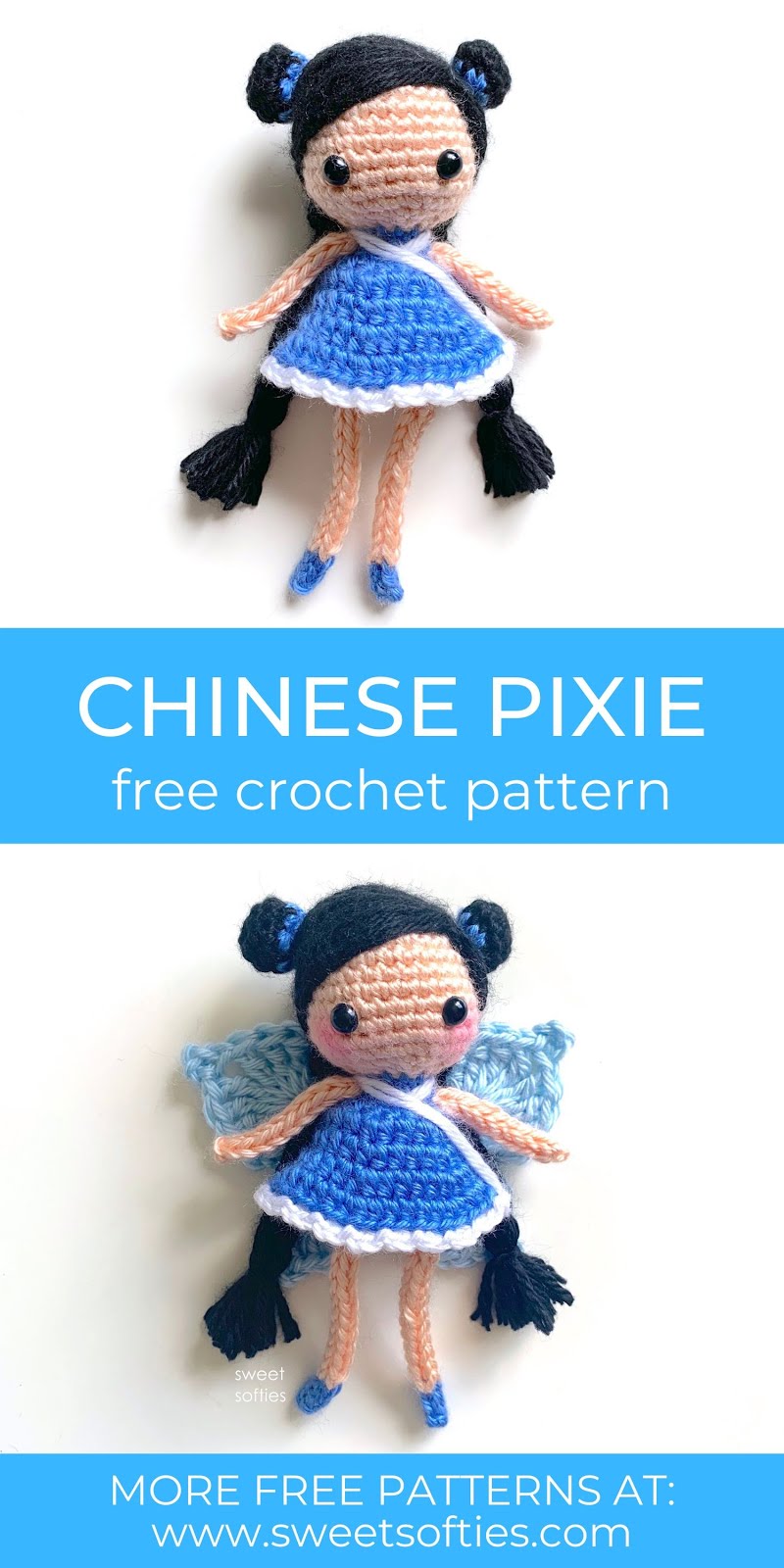 Chinese Pixie Doll (Free Amigurumi Crochet Pattern) - Sweet Softies ...