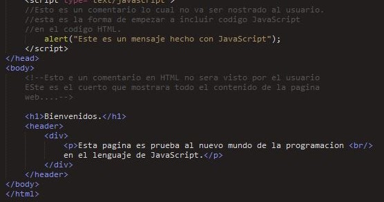 JavaScript: Incluir JavaScript en HTML.