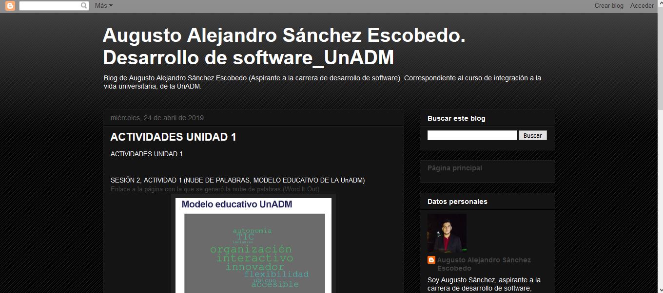 Augusto Alejandro Sánchez Escobedo. Desarrollo de software_UnADM