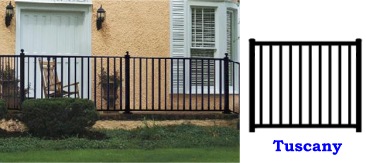 The Fence Line: New Westbury Aluminum Railing Styles.