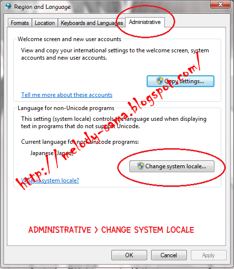 Melody-Sama : How To Change System Locale (เปลี่ยนคอมให้เป็น Windows JP ...