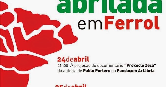 resistir y reir: Ateneo Ferrolán: "Abrilada em Ferrol". Martes día 28 ...