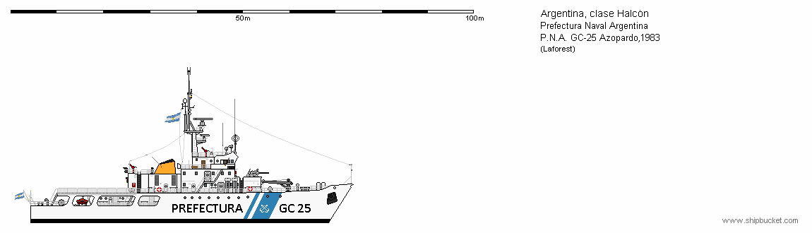 Perfiles Navales: P.N.A. GC-25 Azopardo