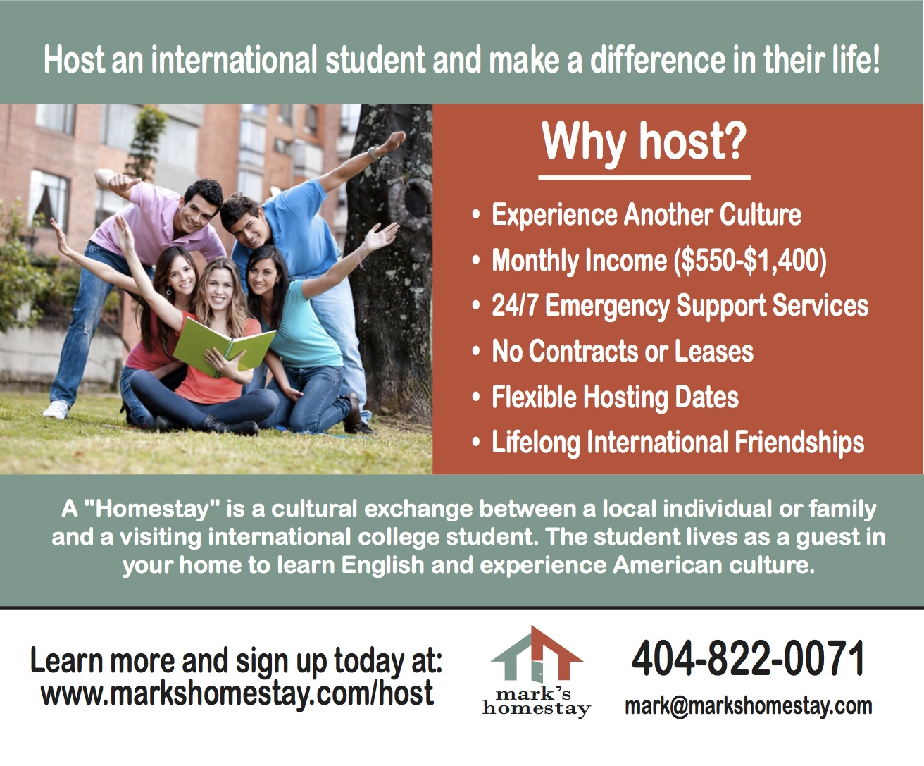 Mark's Homestay: Is Hosting an International College Student for You?