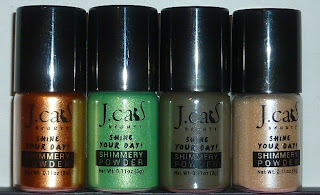 Beauty Parfait: Review: J.Cat Beauty Shimmery Powders