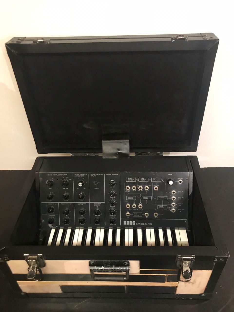 MATRIXSYNTH: Korg MS-10 Synthesizer SN 130010 with Custom Road Case