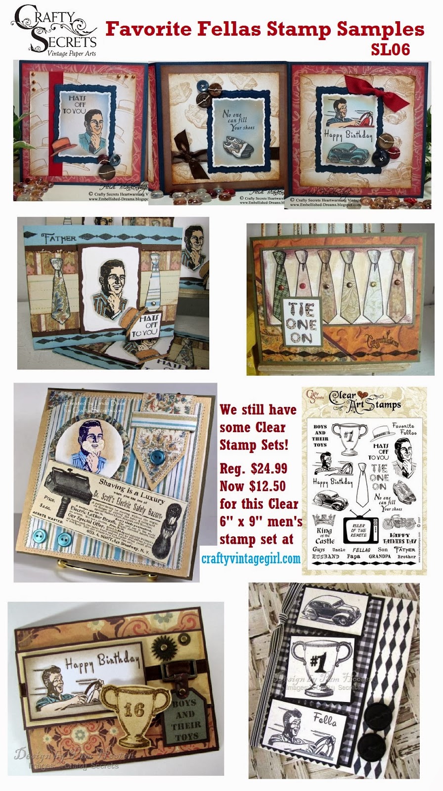 Crafty Secrets Heartwarming Vintage Ideas and Tips: Clear Stamp Set ...