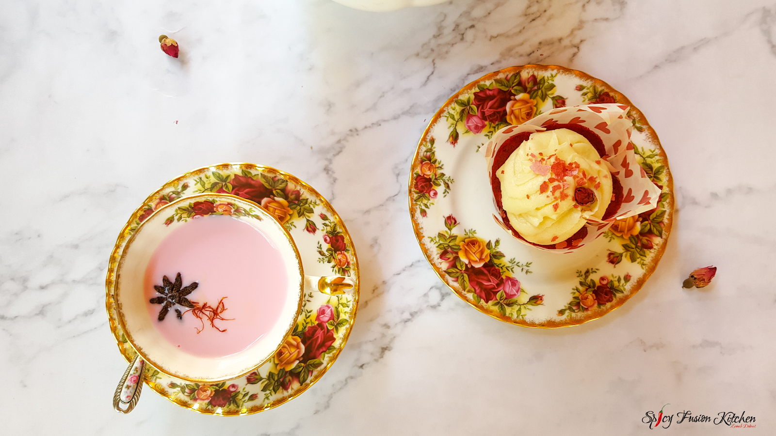 Kashmiri Pink Chai Recipe - Spicy Fusion Kitchen