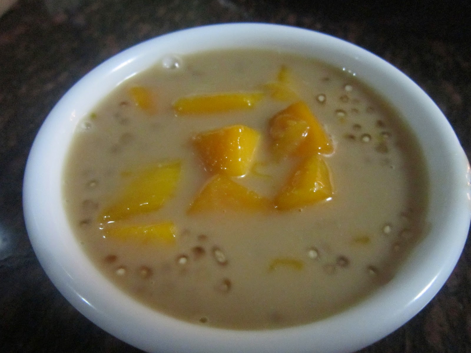 MANGO SAGO in COCONUT MILK