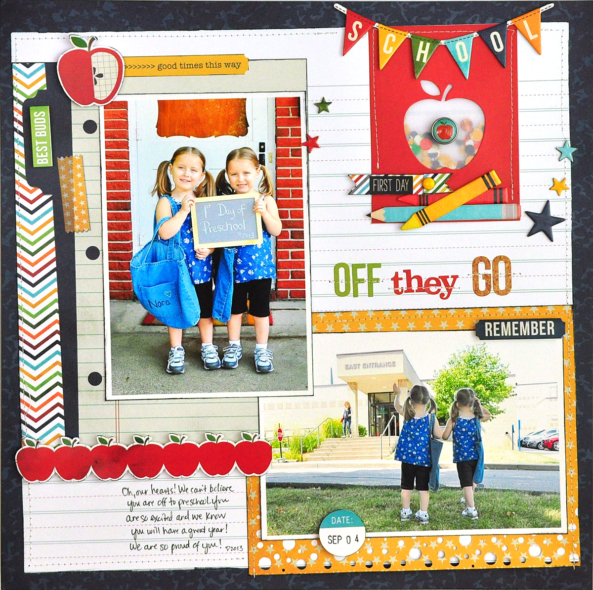 Blessed Scrapper: Simple Stories: Off they Go