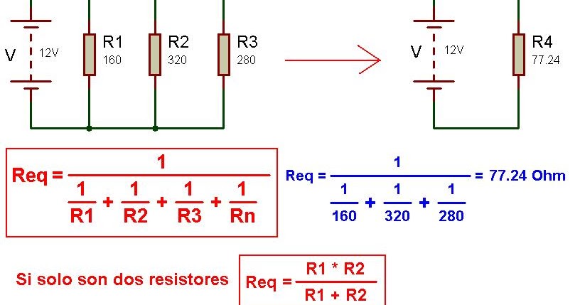 ELECTROMECANICA: Resistencias en Paralelo