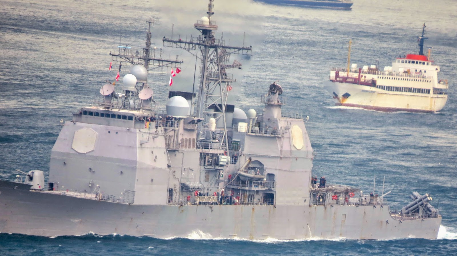 WARSHIPS ON THE BOSPHORUS: USS VELLA GULF (CG-72) Ticonderoga class ...