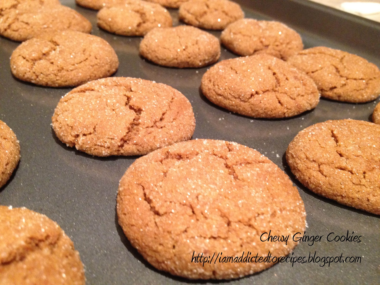 Addicted to Recipes: Chewy Ginger Cookies