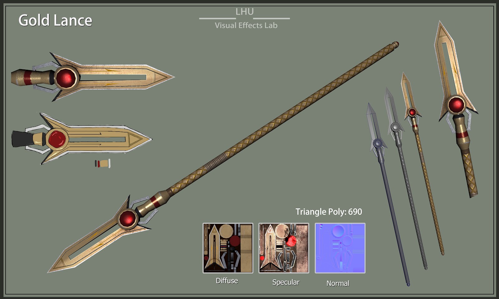 「遊戲3D」Gold Lance 長槍