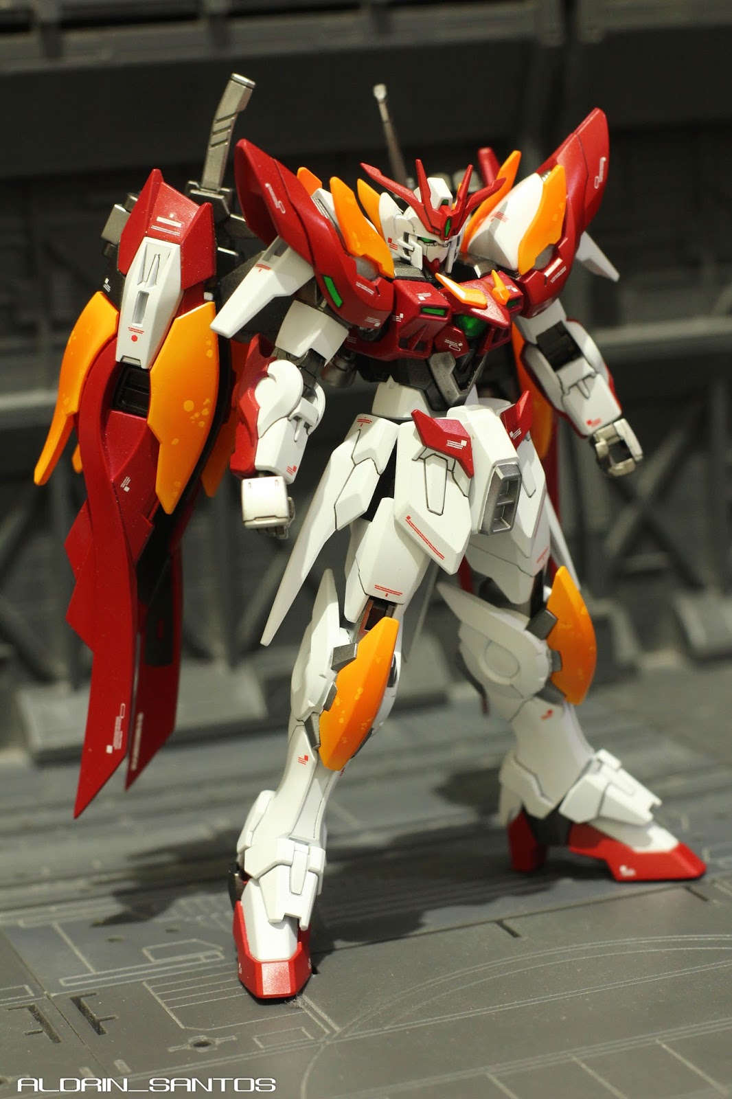 Painted Build: HGBF 1/144 Wing Gundam Zero Honoo