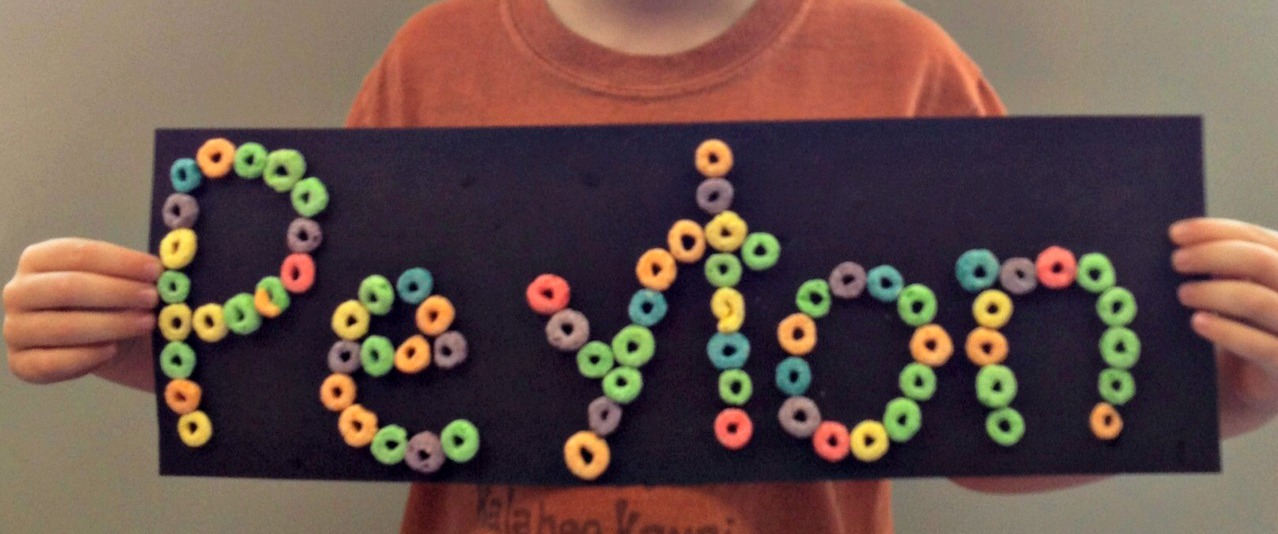 Easy Preschool Name Crafts - Outnumbered 3 to 1