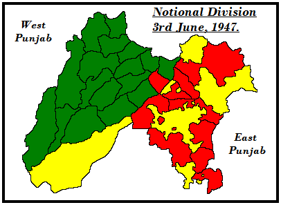 Pakistan Geotagging: Partition Of Punjab in 1947