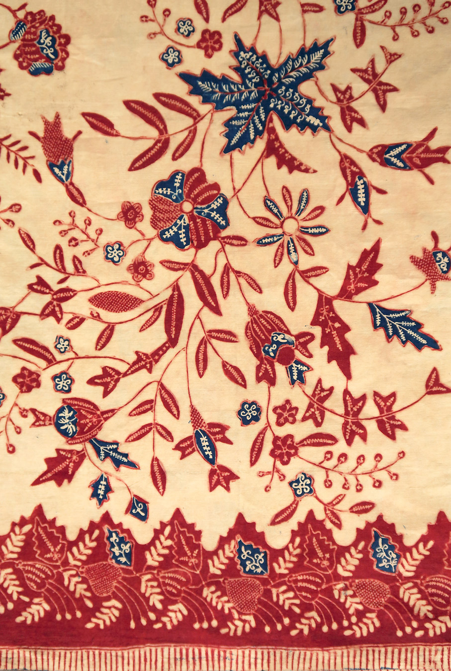 Indonesian Textiles: c. 1900 Peranakan Chinese batik sarong