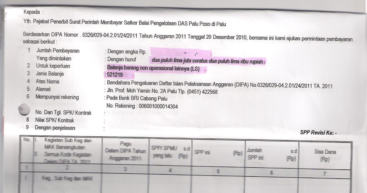 Contoh Pengisian Surat Permintaan Pembayaran Taspen - Delinewstv