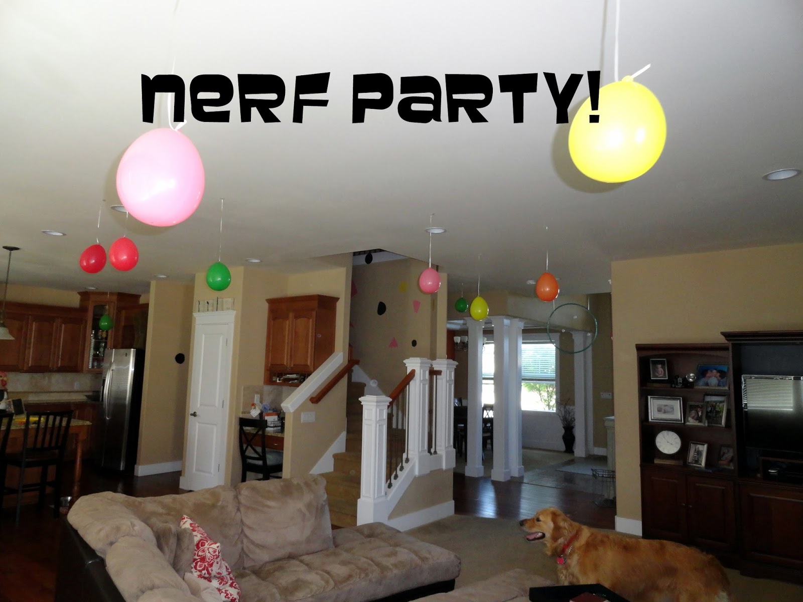 Nerf target practice birthday party