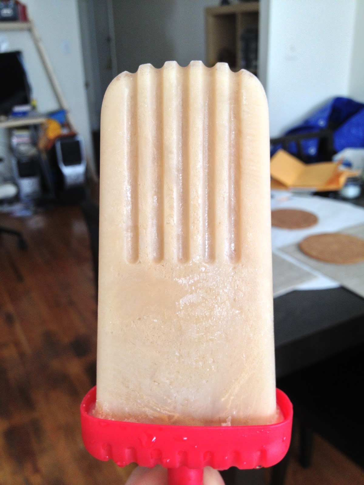 The Popsicle Lab: Cold brew cafe au lait popsicles, Trial #1
