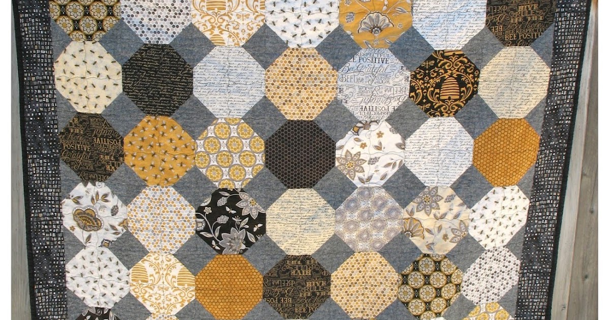 Ye Olde Sweatshop: Accuquilt Snowball Quilt in Bee Creative (# 80)