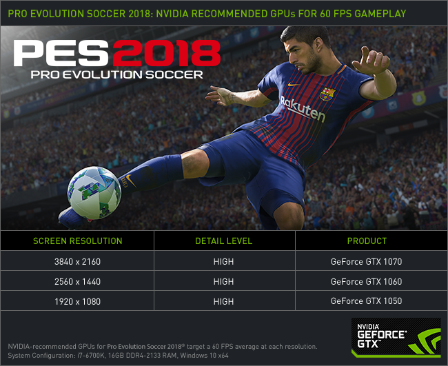 Configuration Requise PES 2018 Pour PC - Configuration Requise Pour PC