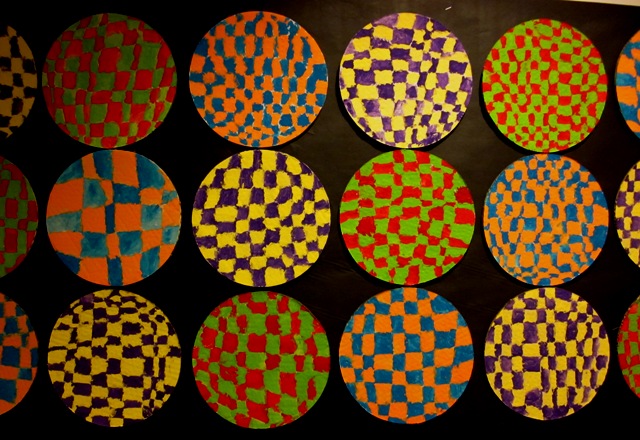 WES Kindergarten Art: OP ART using Complementary Colors