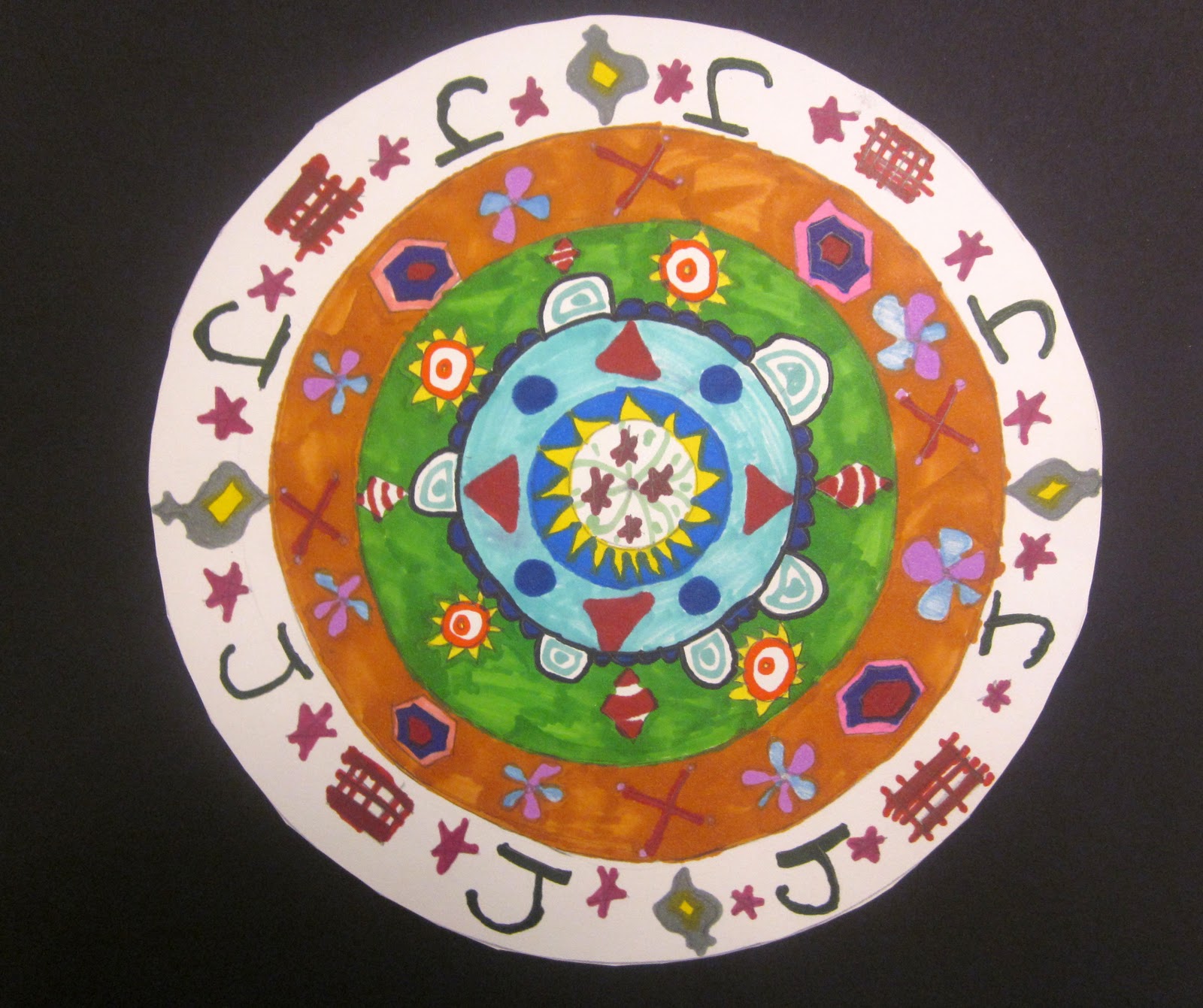 Art is Basic-- Art Teacher Blog: Radial Design-- 3rd/4th Grade