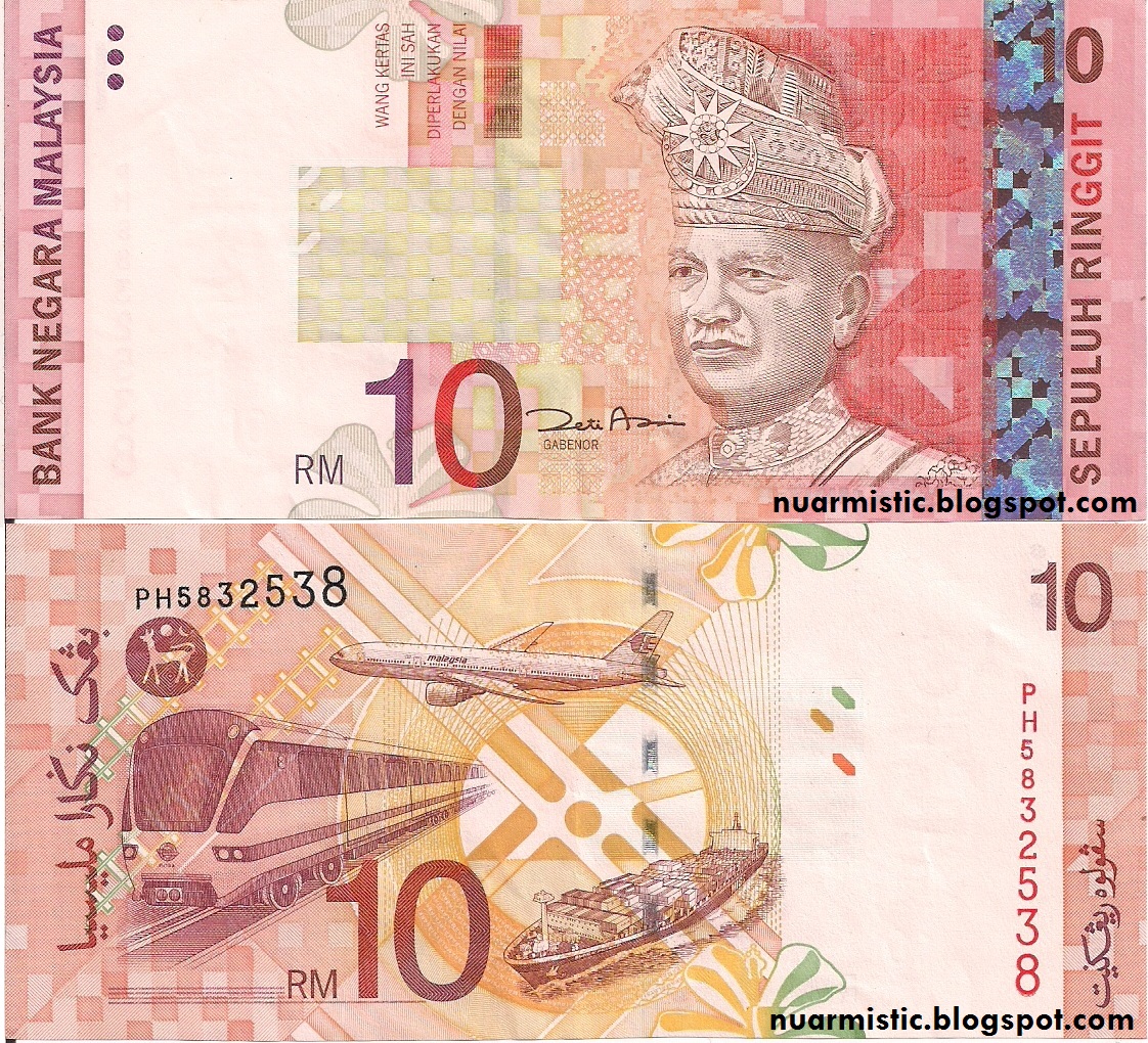 Siri Lengkap Wang Kertas Malaysia - Note RM10