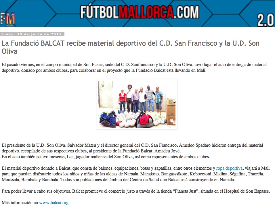 Fundació Balcat: de juny 2013