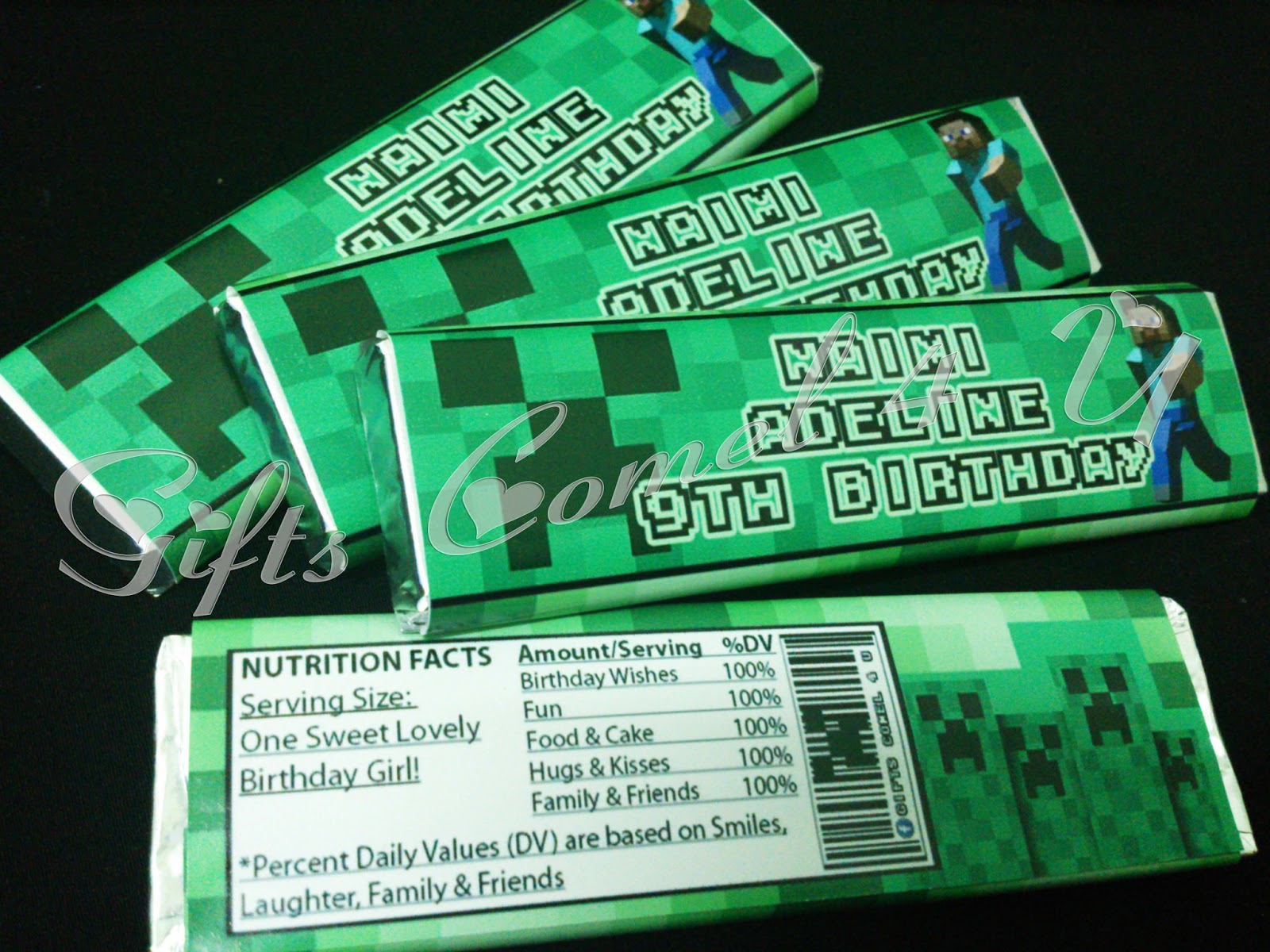 Gifts Comel 4 U: Ordered by Sya : "Minecraft's Theme" Party Pack