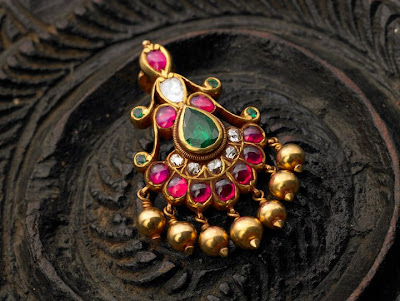 Indian Jewellery and Clothing: Elegant temple ruby jewellery from Arnav ...