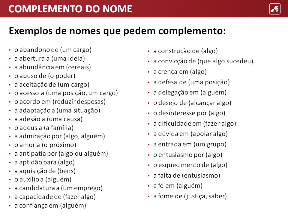 asas-da-fantasia: Complemento do nome ou modificador?