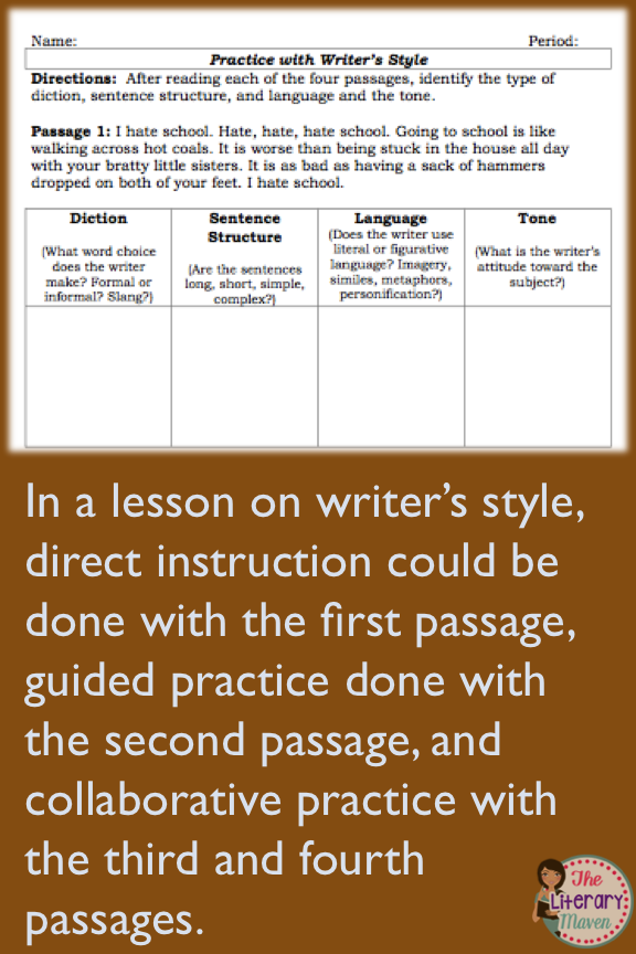 Common Core Writing: Using the Gradual Release Process - The Literary Maven