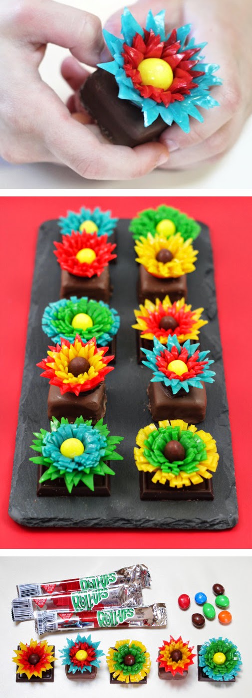 Project Denneler: Fancy That…. Fruit Roll Up Flowers