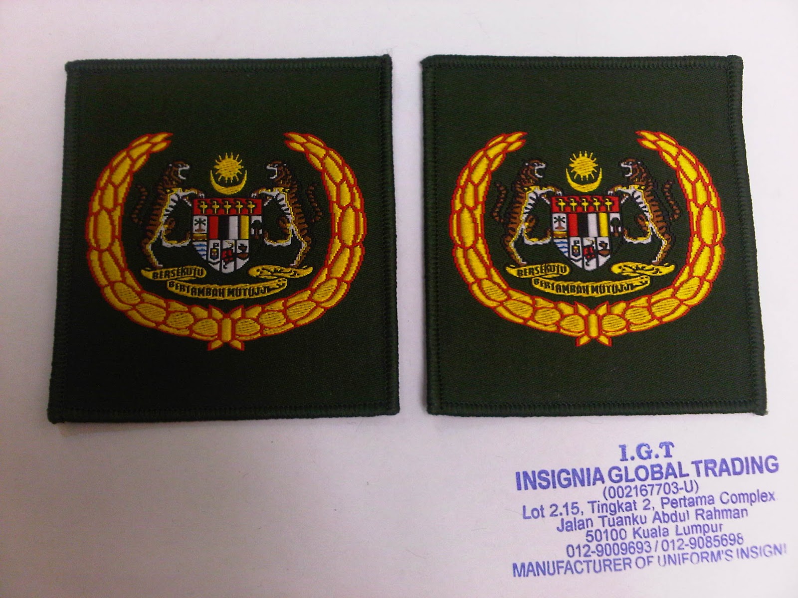 I.G.T Insignia Global Trading : ASKAR TENTERA DARAT MALAYSIA