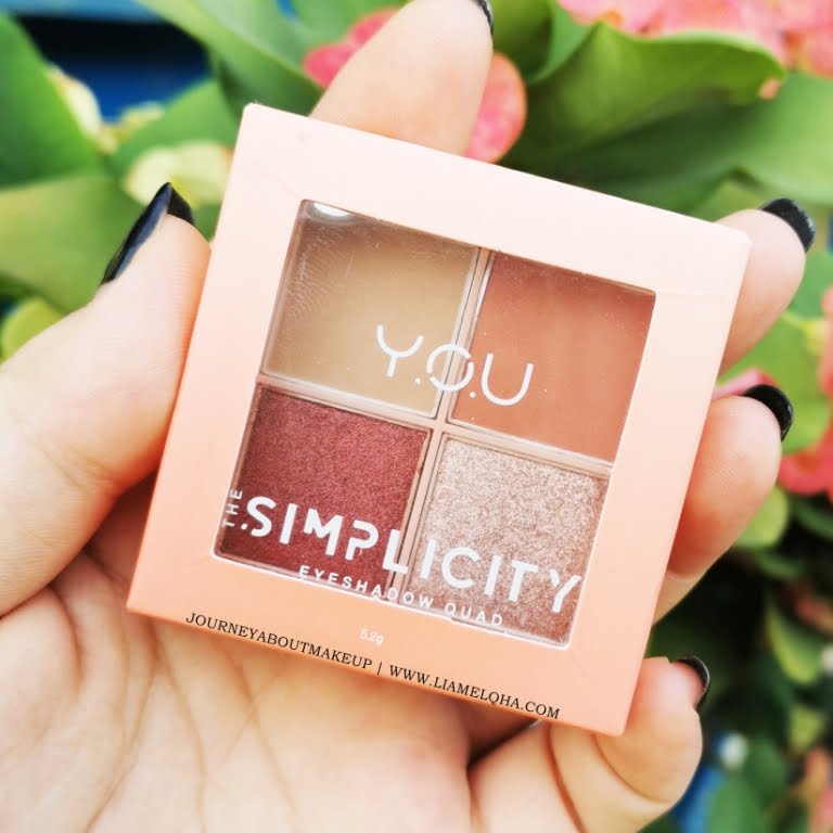 Review: Y.O.U Simplicity Eyeshadow Quad - 01 Flair - Journey About Makeup