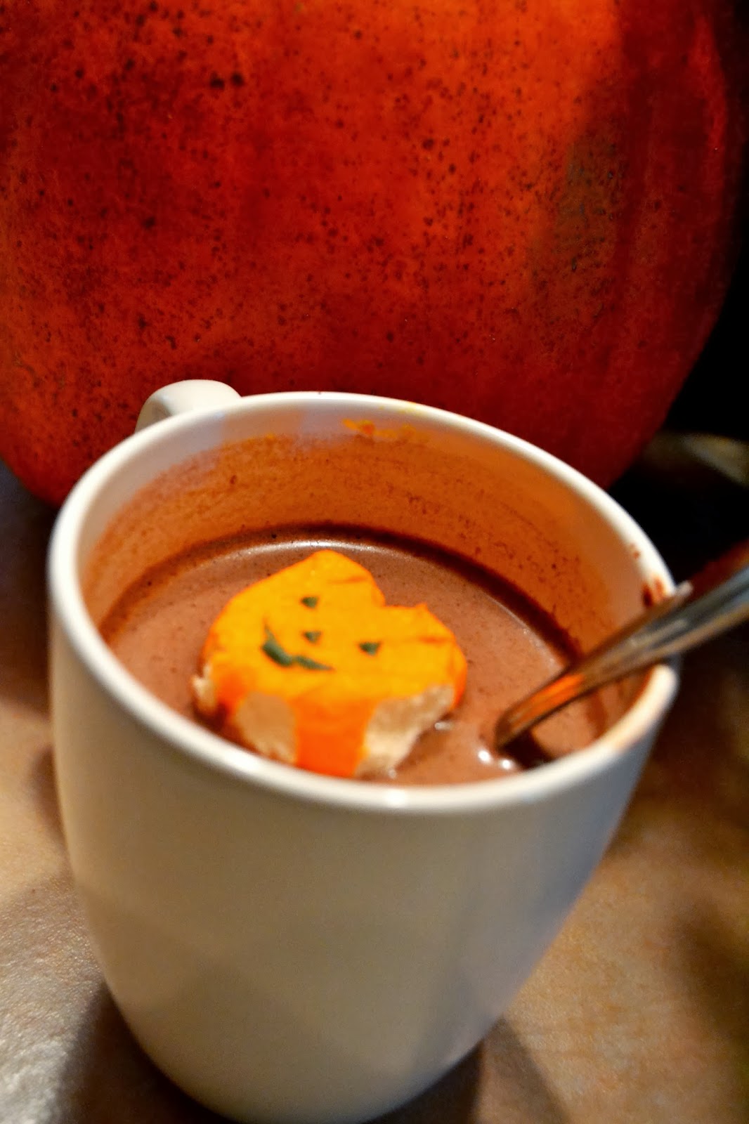 Simple Savory & Satisfying: Roasted Peeps in Hot Chocolate