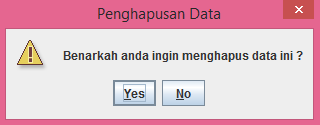 Membuat Confirm Dialog dengan JOptionPane showConfirmDialog | Programming Tutorial