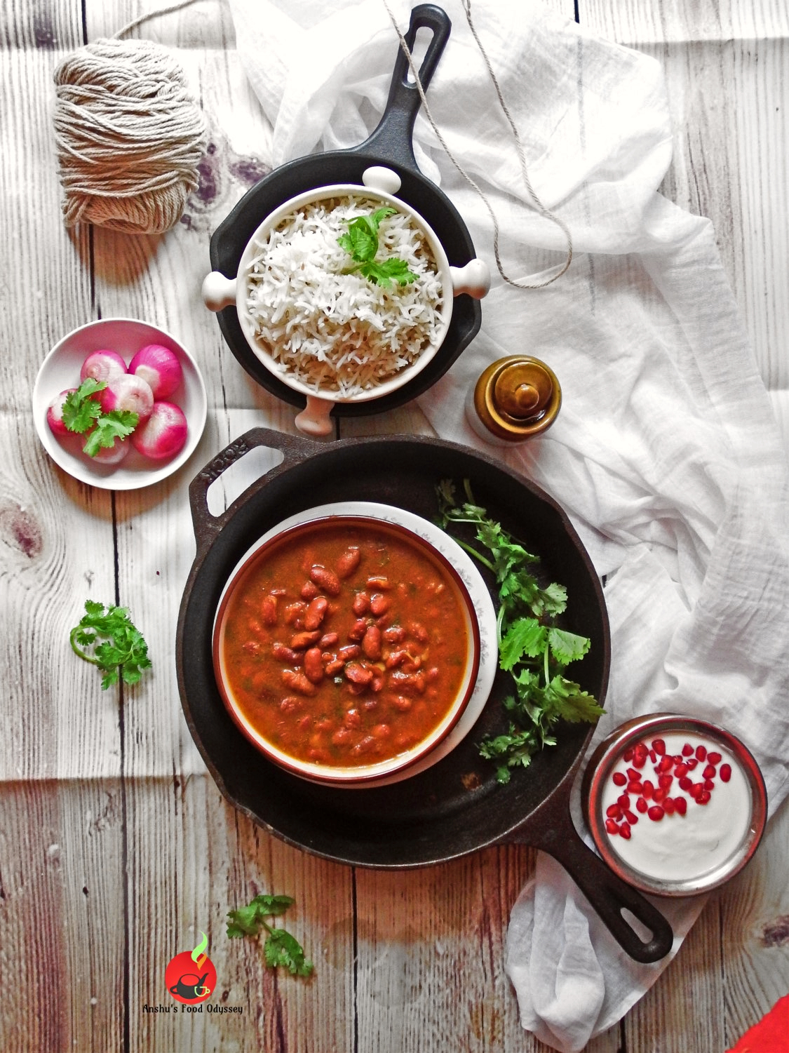 Authentic Punjabi Style Rajma Masala | Red Kidney Beans in Spicy Onion ...