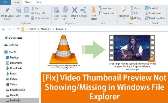 [100% Fixed] Thumbnail Previews Not Showing On Windows Explorer [VLC ...